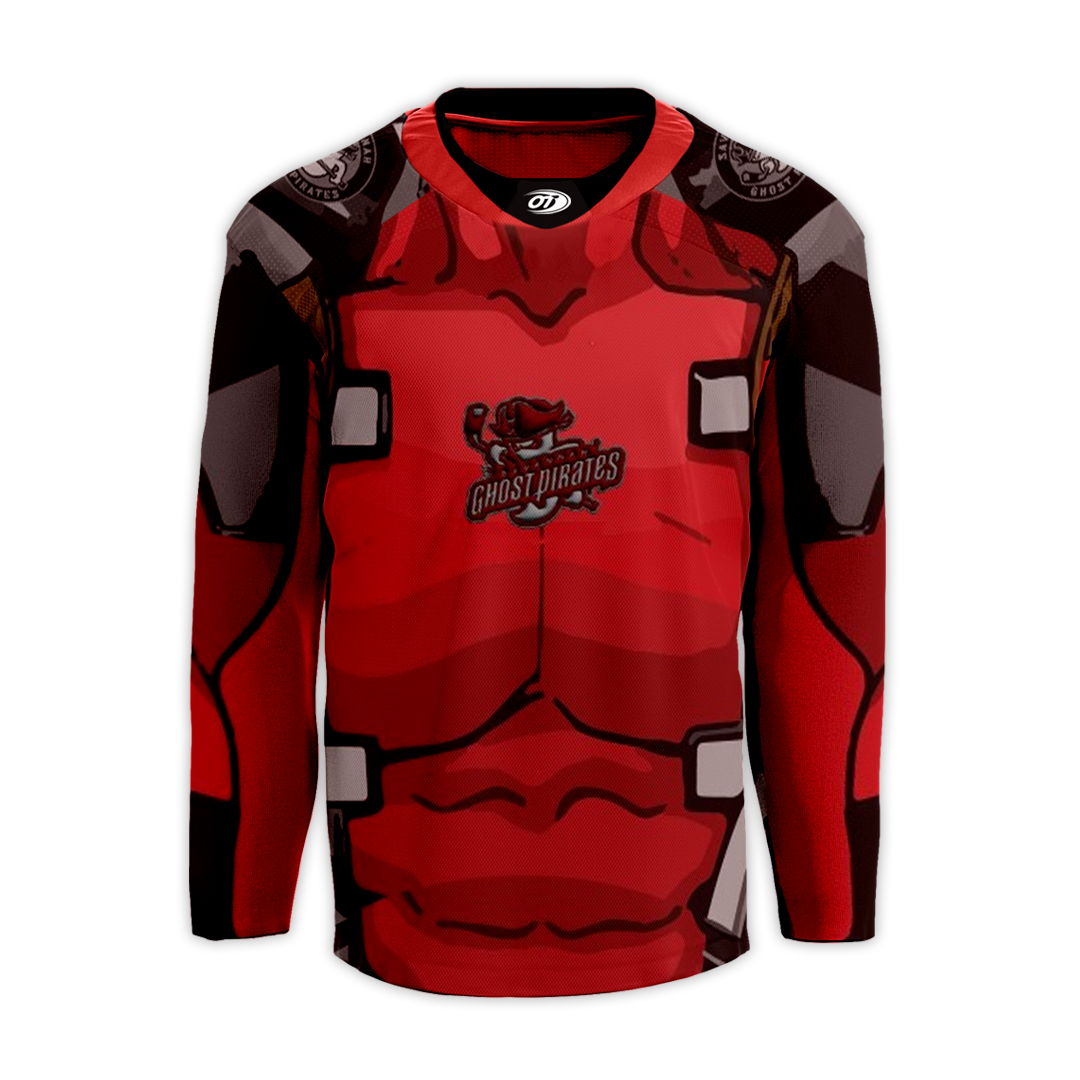 Ghost Pirates 2024 Deadpool Replica Jersey – Savannah Ghost Pirates ...