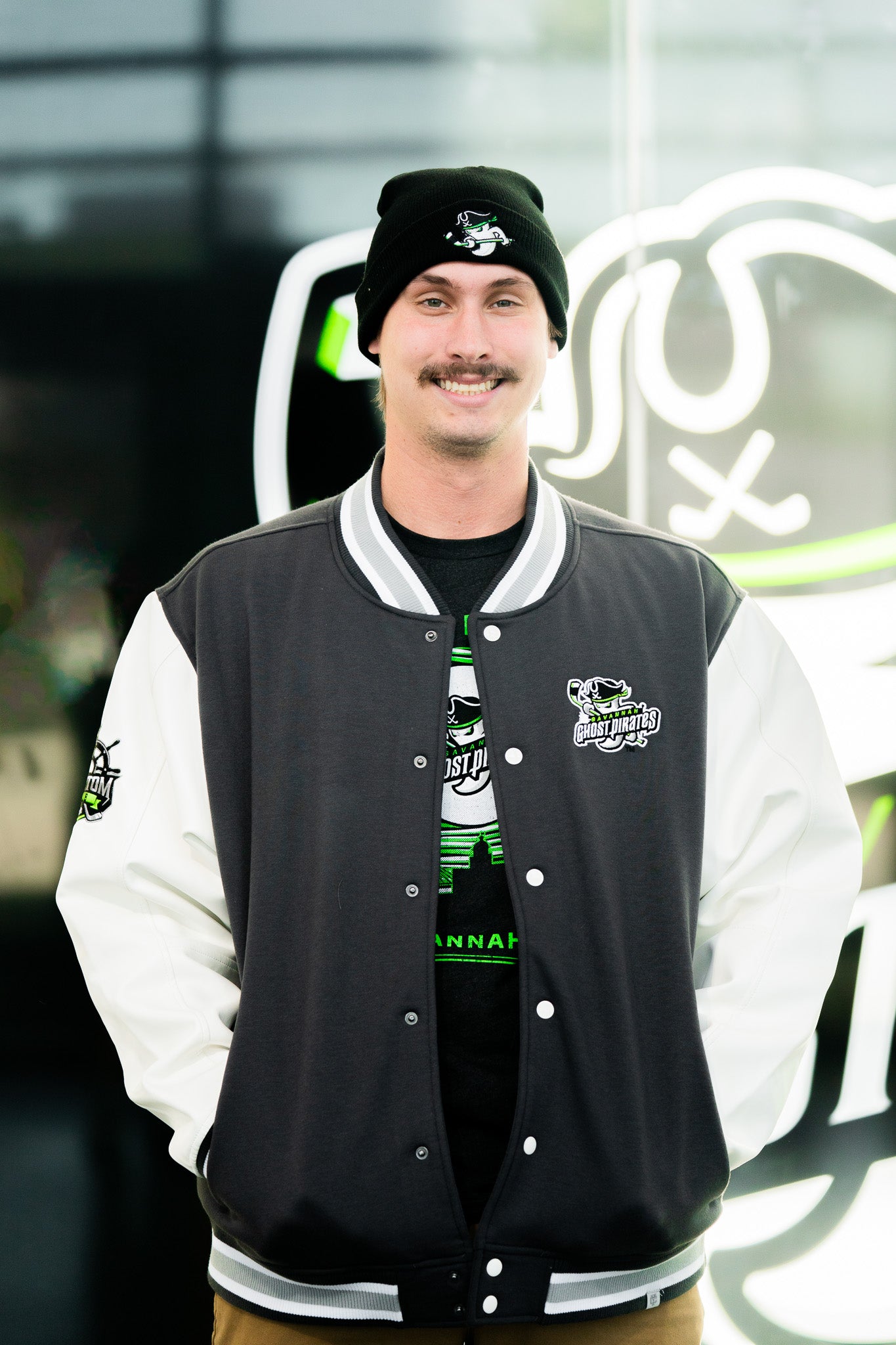 Ghost Pirates Fantom Club Grand Tour Letterman Jacket – Savannah Ghost ...