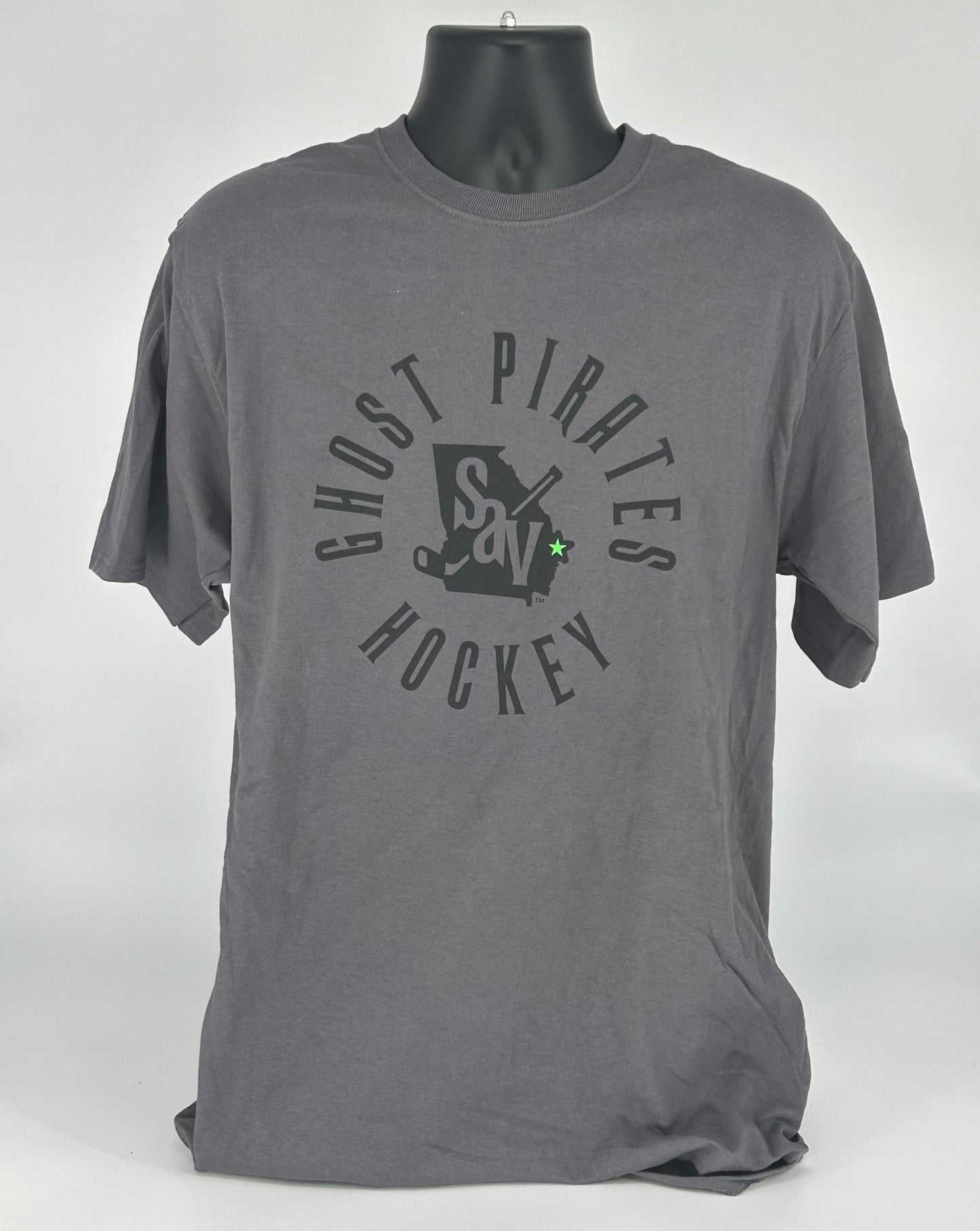 Ghost Pirates Dark Grey SAV T-Shirt – Savannah Ghost Pirates Team Store