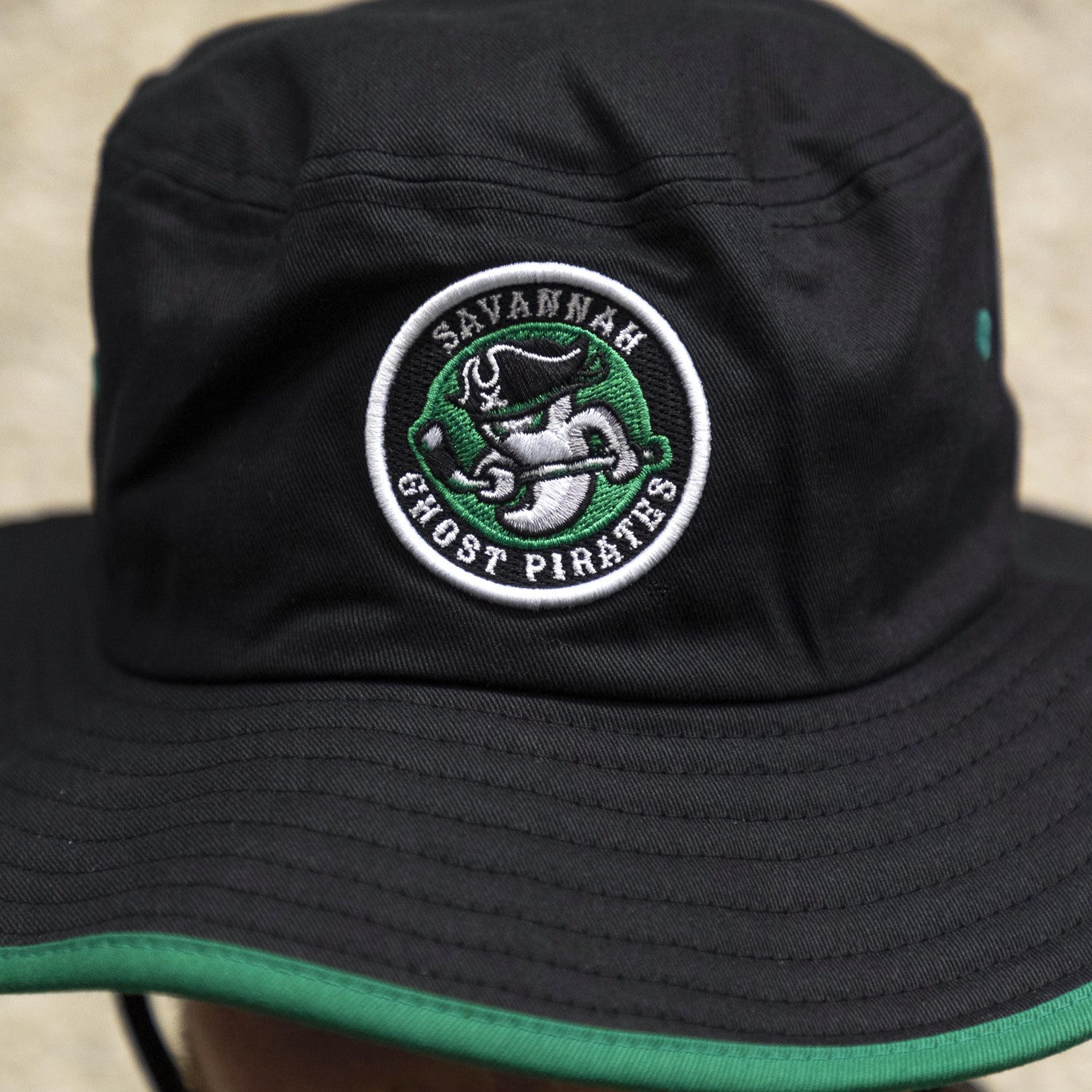 Ghost Pirates Zephyr Trainer Logo Black Bucket Hat – Savannah Ghost ...