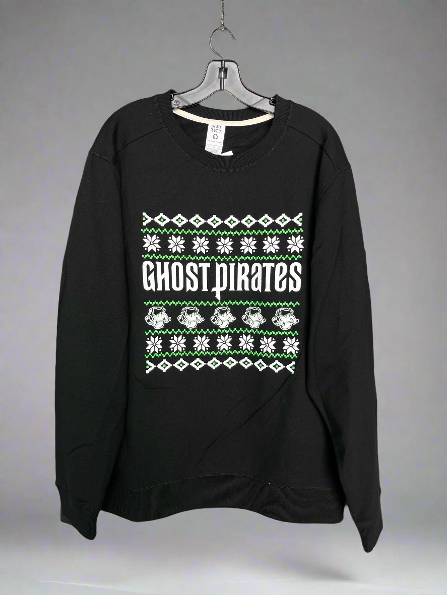 Ghost Pirates Christmas Black Sweater – Savannah Ghost Pirates Team Store