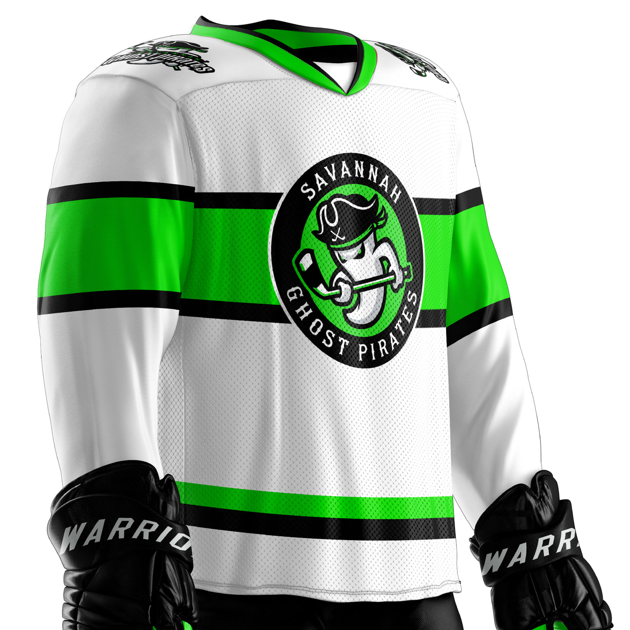 White Ghost Pirates Jersey – Savannah Ghost Pirates Team Store